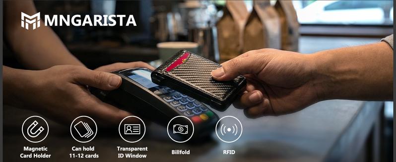 MNGARISTA Wallet for Men,Slim Minimalist Bifold Wallet with RFID ...