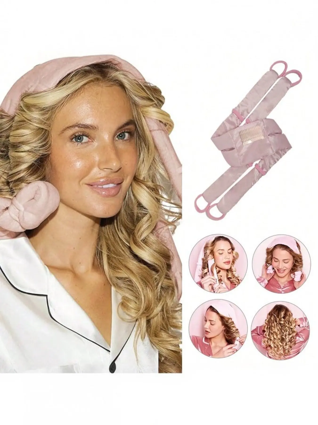 Heatless Night Sleep Curler, No Damage Hair Styling Tool, Easy Use for ...