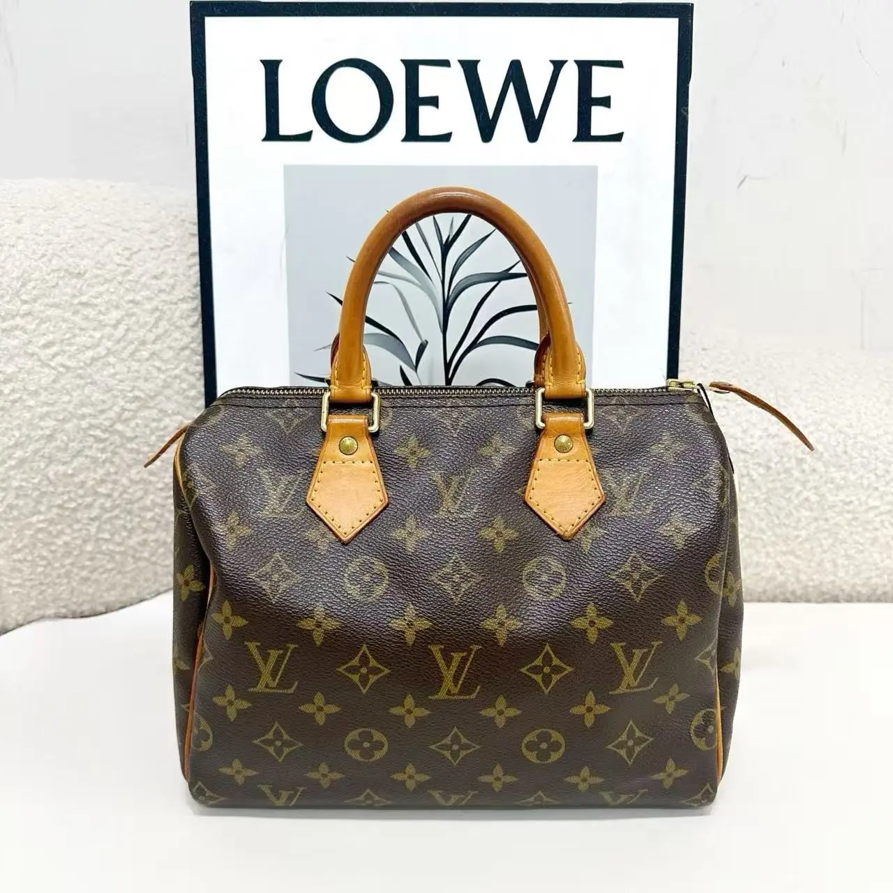 Pre-owned Auth Louis Vuitton Speedy 25 Monogram Canvas Handbag X317 26. ...