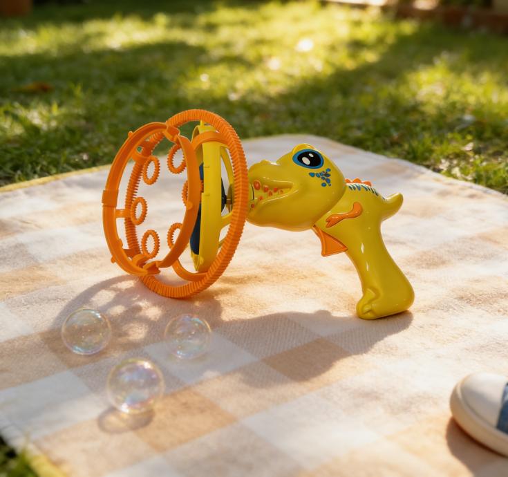 Dinosaur Shape Multi-circle Bubble Blowing Gun for Children Outdoor ...