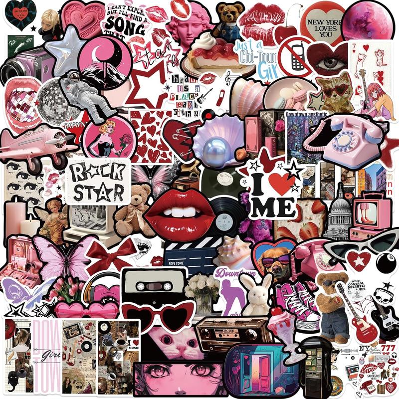 100PCS Y2K Aesthetic Stickers Pack – Downtown Girls 2000s Cyber Retro ...