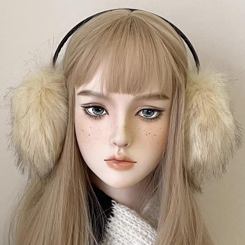 Faux Fur Earmuffs Winter Warm Earm Muffs Hairband Windproof Ear Wrap ...