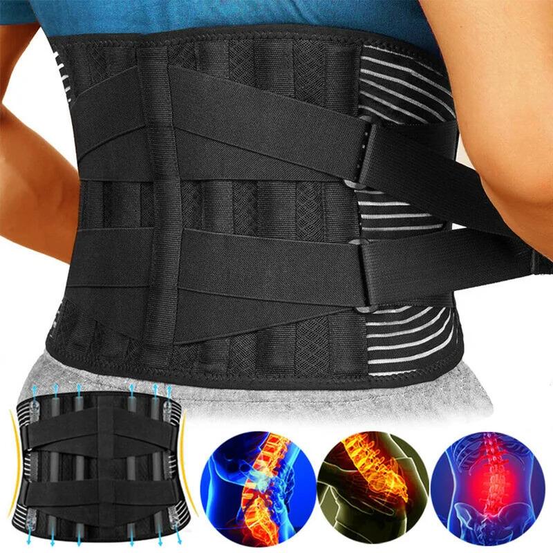 Adjustable Lumbar Support Belt Double Pull Back Waist Orthopedic Corset ...
