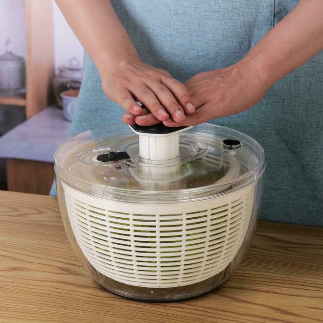 Large Salad Spinner – Fast & Easy Lettuce, Fruit & Vegetable Washer ...