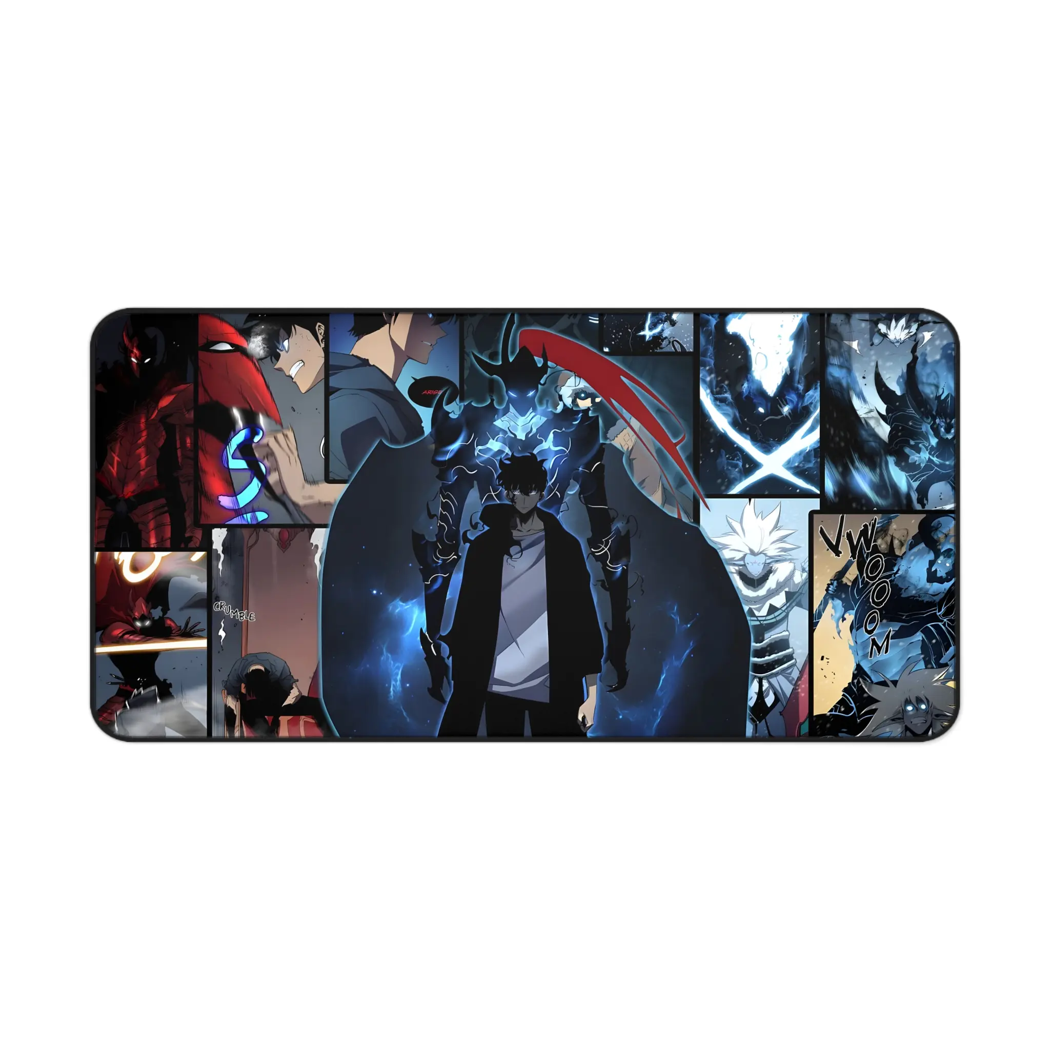 Solo Leveling Playmat and Mousepad | 24x14 | Non Slip | Solo Leveling ...