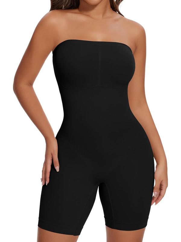 Joyshaper Women's Seamless Shapewear Bodysuit with Removable Straps ...
