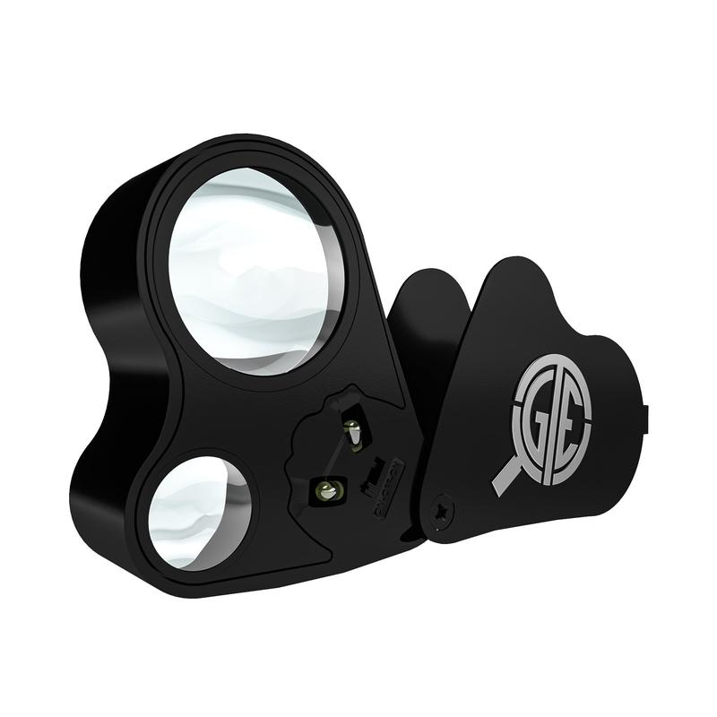 GTE 30X 60X Illuminated Jewelers Eye Loupe Foldable Magnifier Bright ...