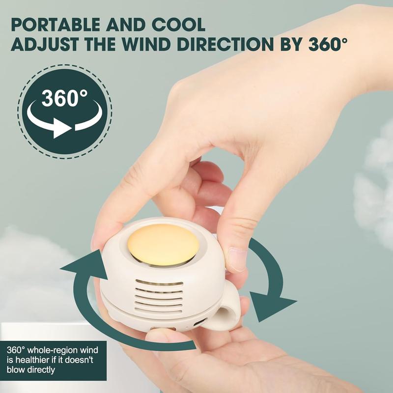 [XmasGifts]Small Clip Fan, Portable Silent Mini Bladeless Fan Clip On ...