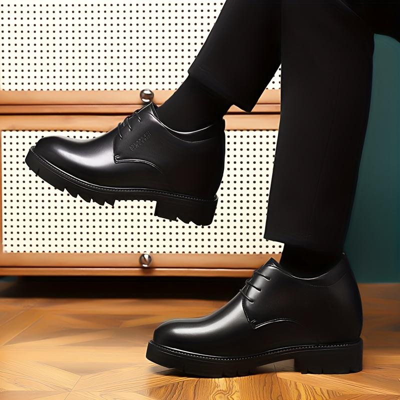 [Men's 10cm Lift Shoes] 4-Inch Height Increase Men's Platform Shoes ...