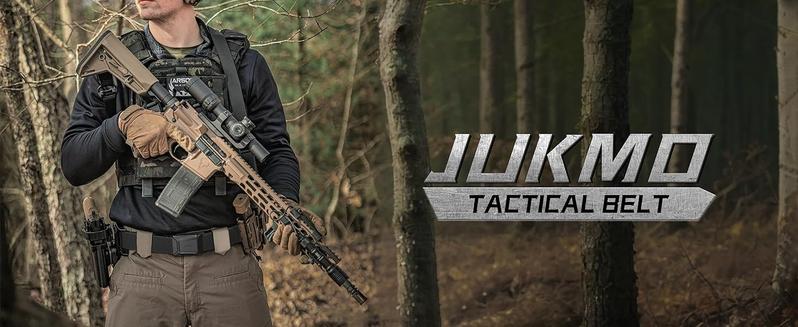 JUKMO Stretch Tactical Belt for Men, Military Work Rigger Hiking 1.5 ...