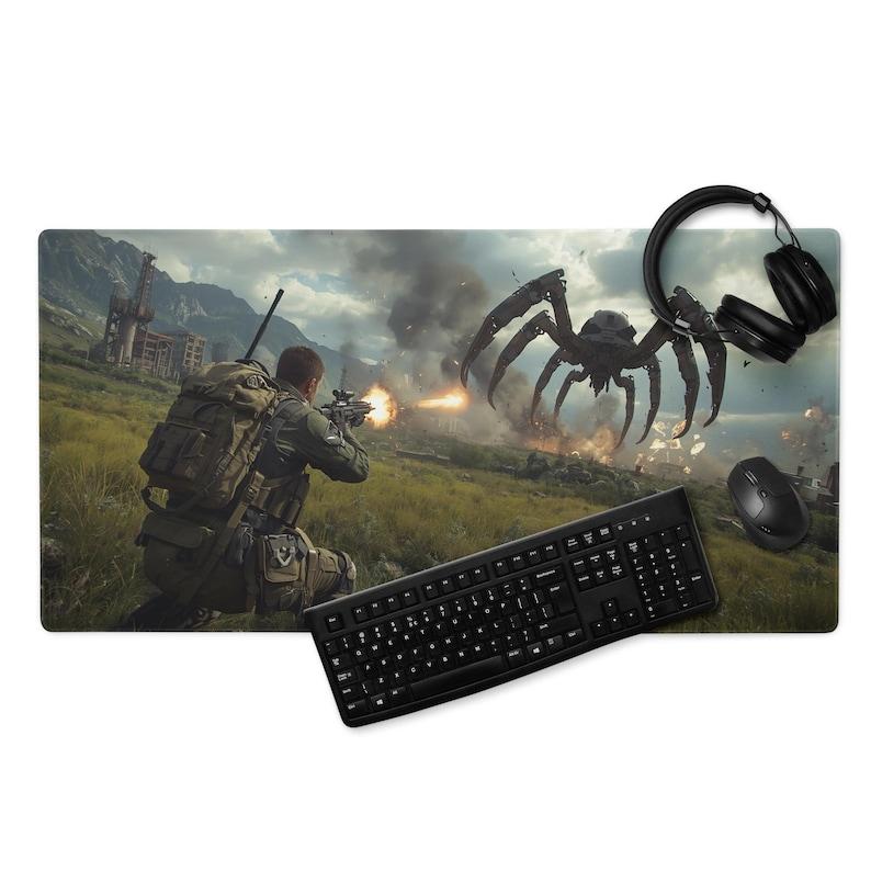 ARC Raiders Concept Art Mousepad Mechano-Spider Combat Gaming Mat Sci ...