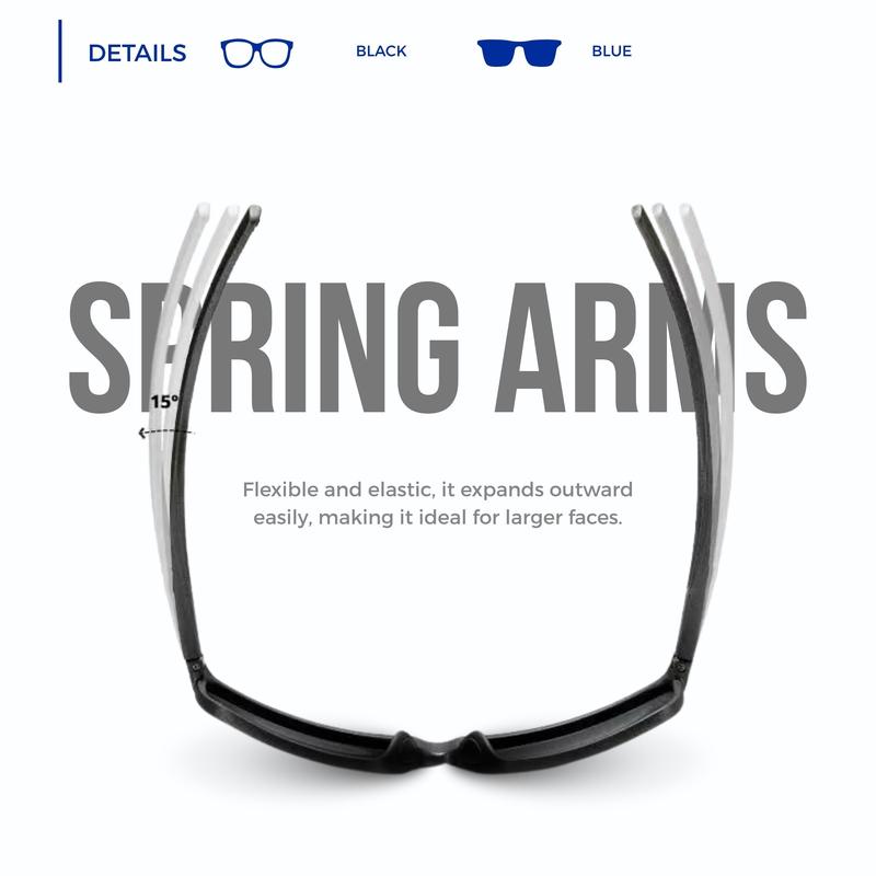 Costaego Diego Polarized Frames 580P Blue Mirror Lenses for Men with ...