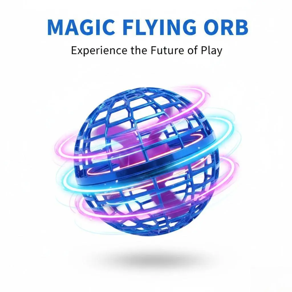 Levitating Induction Flying Ball, Glow Gyro for Fingertip Play, Sports ...