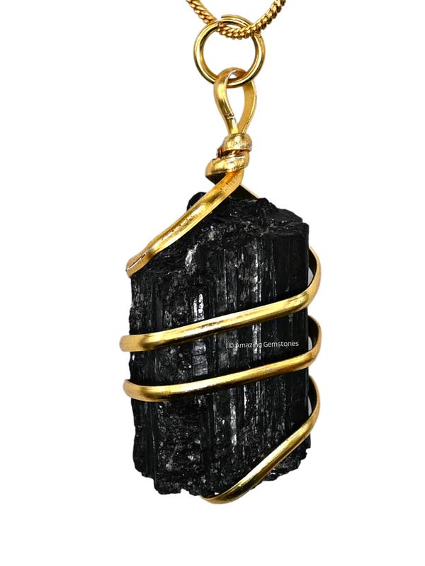 Amazing Gemstone Spiral Raw Healing Crystal Necklace for Women, Real ...
