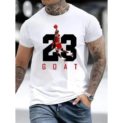 Number 23 Jumpman Tribute T-Shirt – Clean Retro Basketball Tee with ...