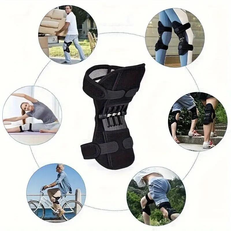 Knee Support Brace with 4 Springs, Knee Brace for Men & Women, Leg ...