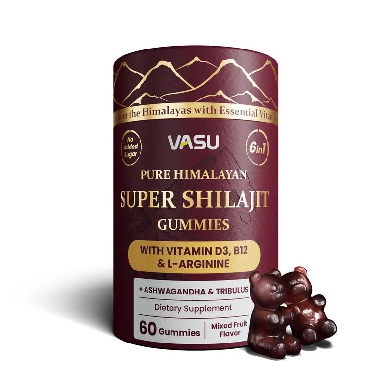 Vasu Super Shilajit Gummies with Nitric Oxide Booster – Testosterone ...