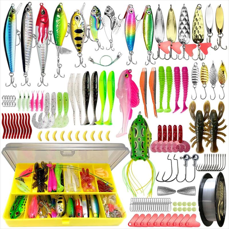 Complete Fishing Lure Kit for Beginners – Multi-Species Lure Set with ...