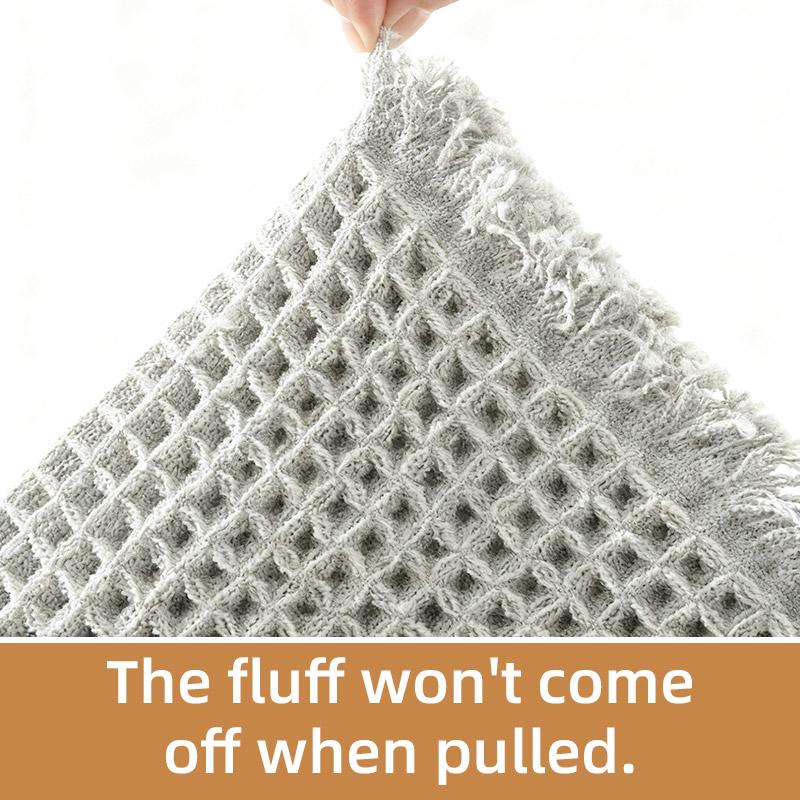 Soft Microfiber Bath Mat, Super Absorbent Waffle Texture, Non-Slip ...