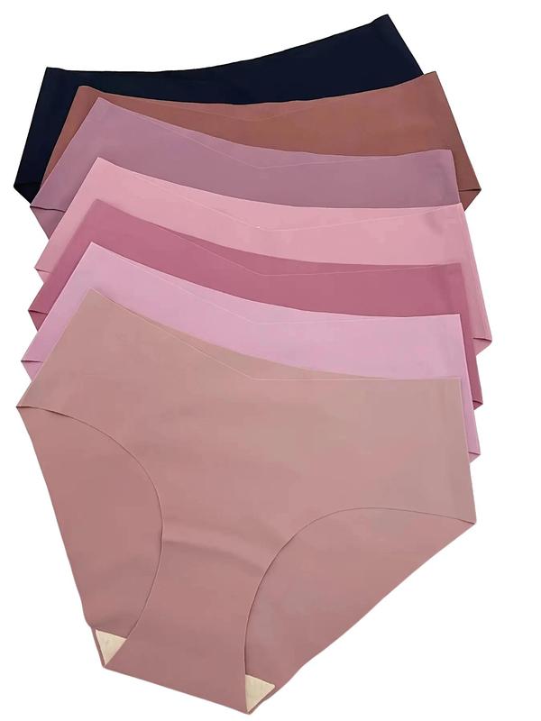 Women's Basic Comfy Solid Seamless Panty, Lady Causal Comfor - TikTok Shop