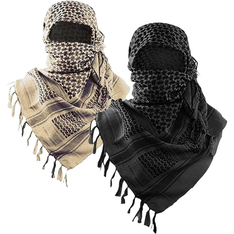 Tactical Desert Scarf \/ 100% Cotton Keffiyeh Scarf Wrap for Men And ...