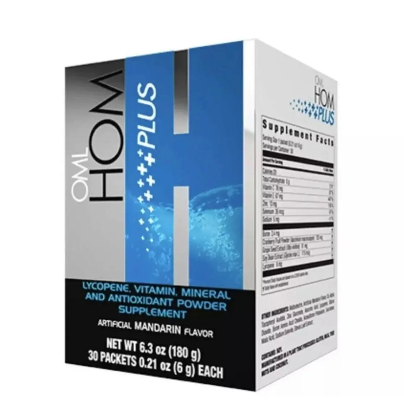 OML Hom Plus box with 30 packets 0.21 oz (6g) each l Mandarin Flavor ...