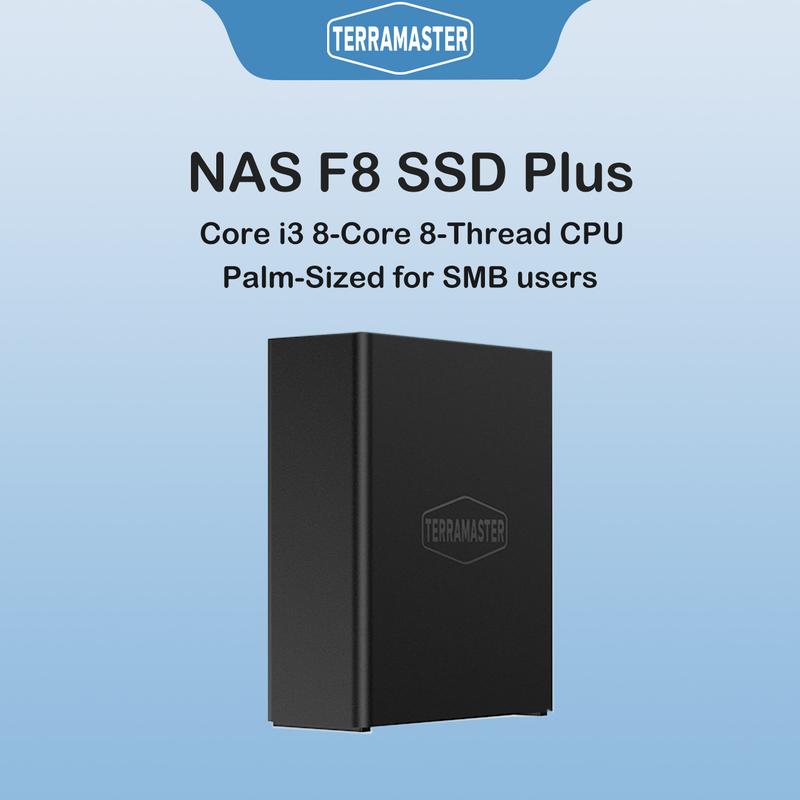 TERRAMASTER F8 SSD Plus - 8Bay All SSD NAS Storage Core i3 8-Core 8 ...