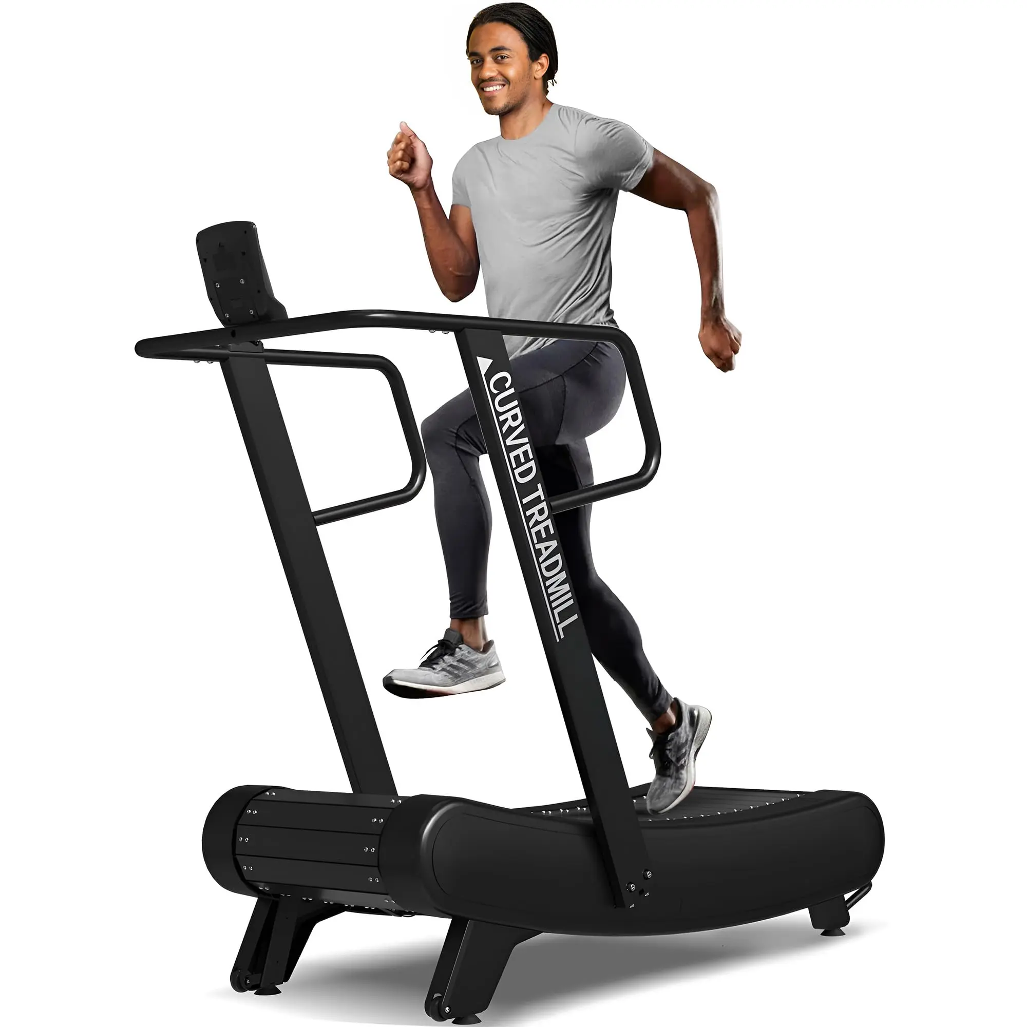 Curved Manual Treadmill, Motorless Treadmill with 8 Resistance ...