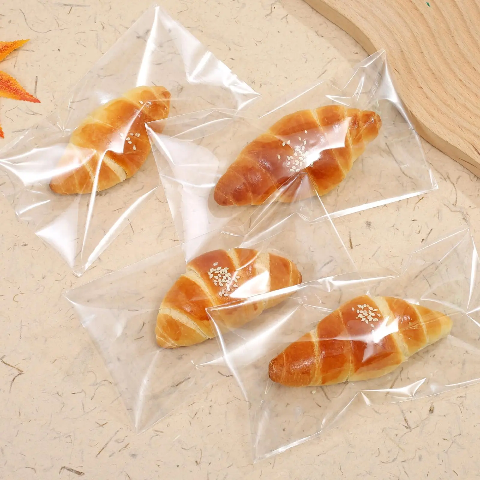 4x6 Inches 100 Pcs Clear Self Sealing Cellophane Bags Cookie Bags ...