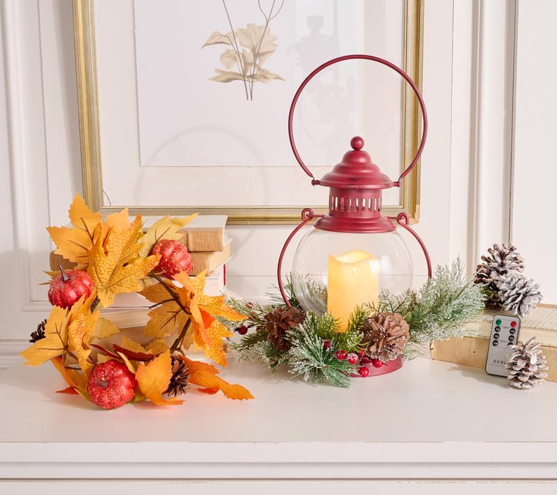 Home Reflections Indoor/Outdoor 13" Hanging Lantern