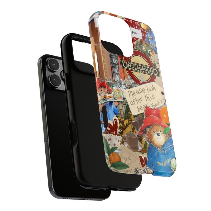 Paddington Phone Case, Cute London Bear Collage Phone Cases – iPhone 8 ...