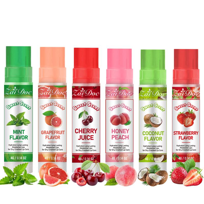 Fruit Flavor Crystal Lipstick 6 Natural Aromas Long Lasting ...