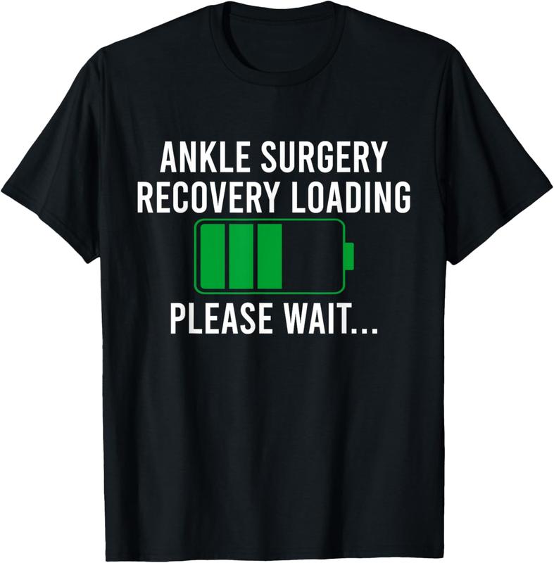 Ankle Replacement Surgery Recovery Loading Broken Ankle Meme T-Shirt ...