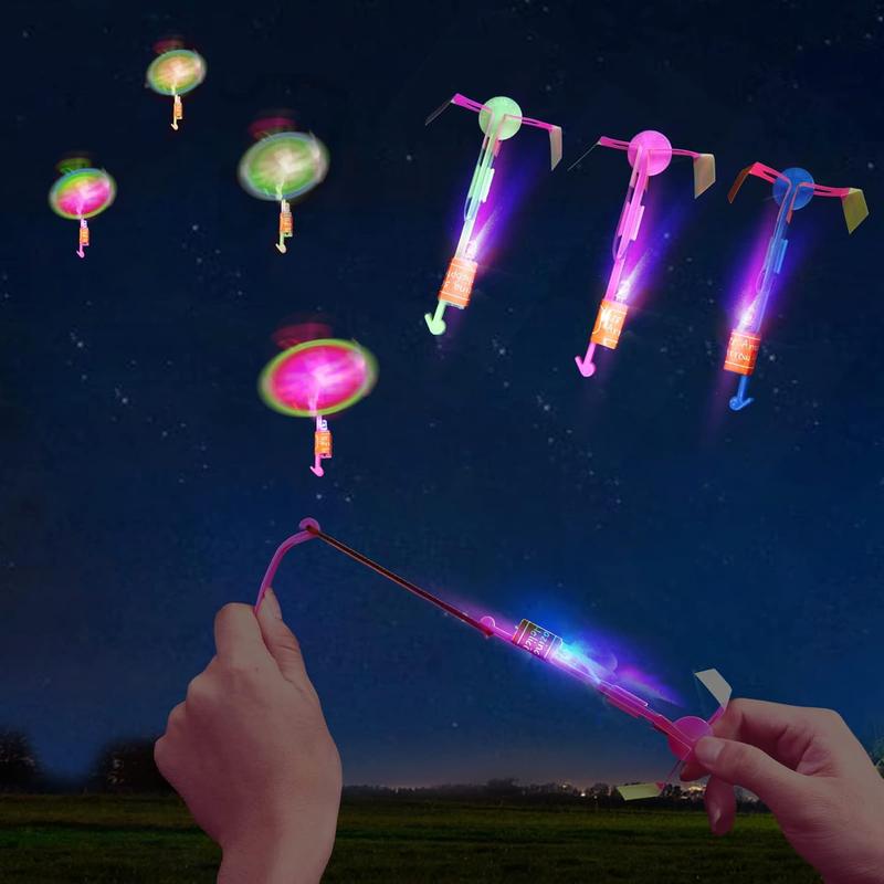 Flying Toys with LED Lights - 10Pcs LED Arrow Helicopters + 10Pcs ...