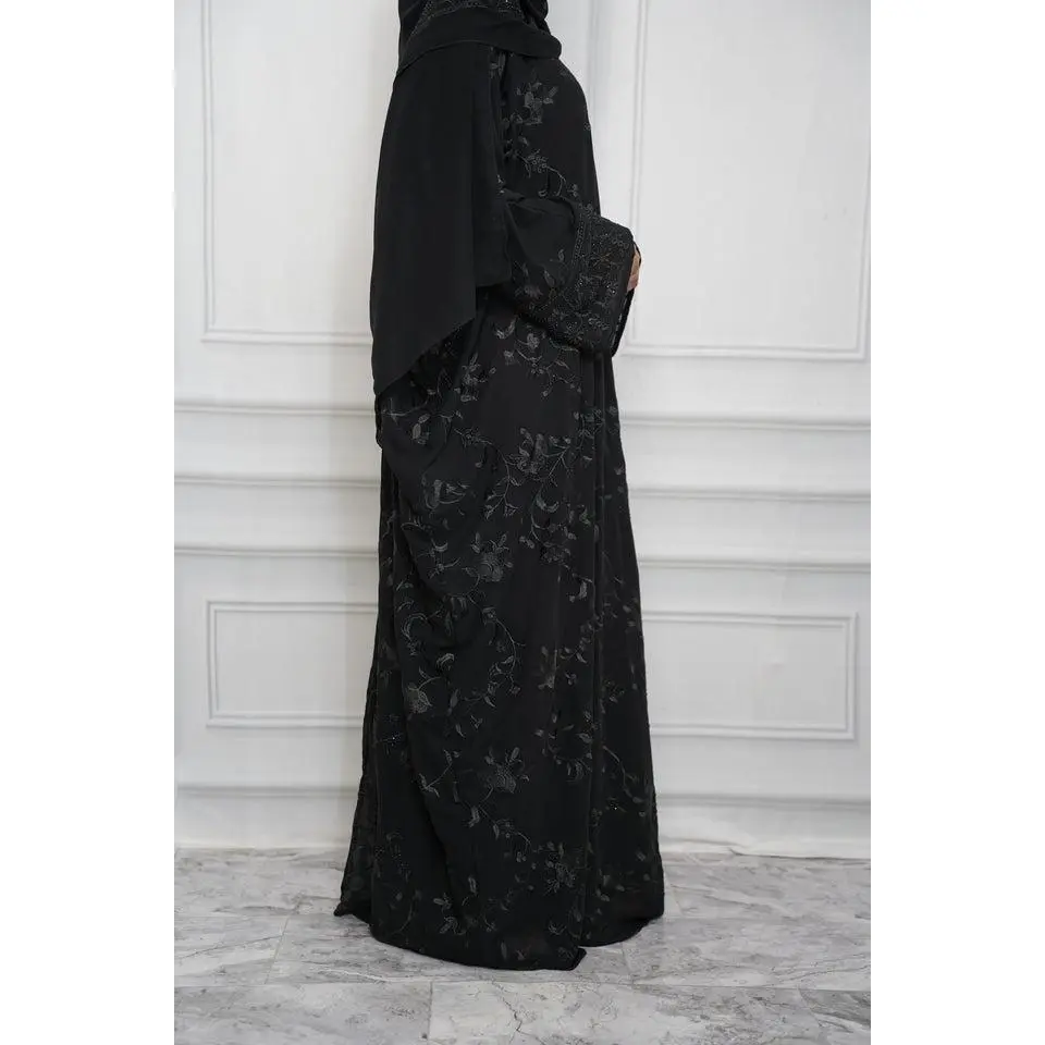 JANNAH closed farasha abaya with matching hijab. Soft, flowy fabric ...