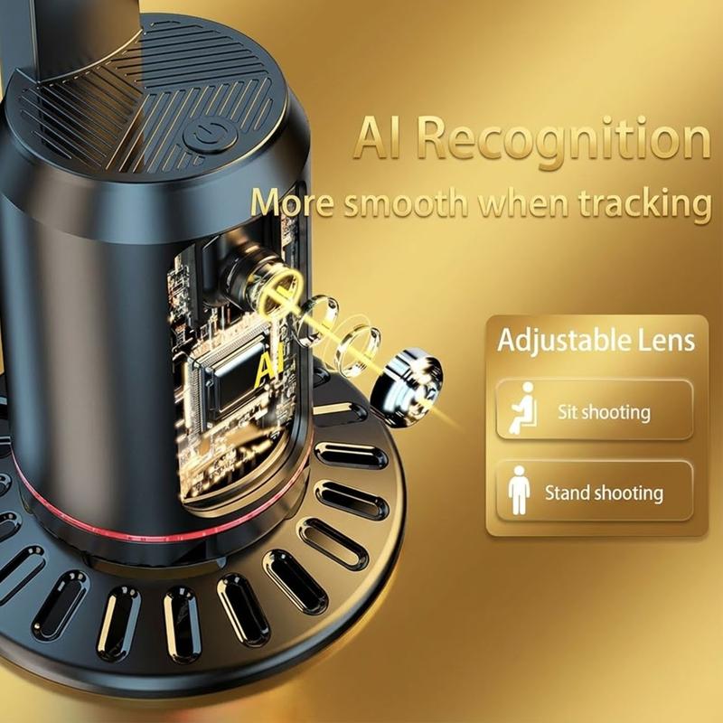 Auto Face Tracking Phone Tripod for Live Streaming and Vlogging, 360 ...
