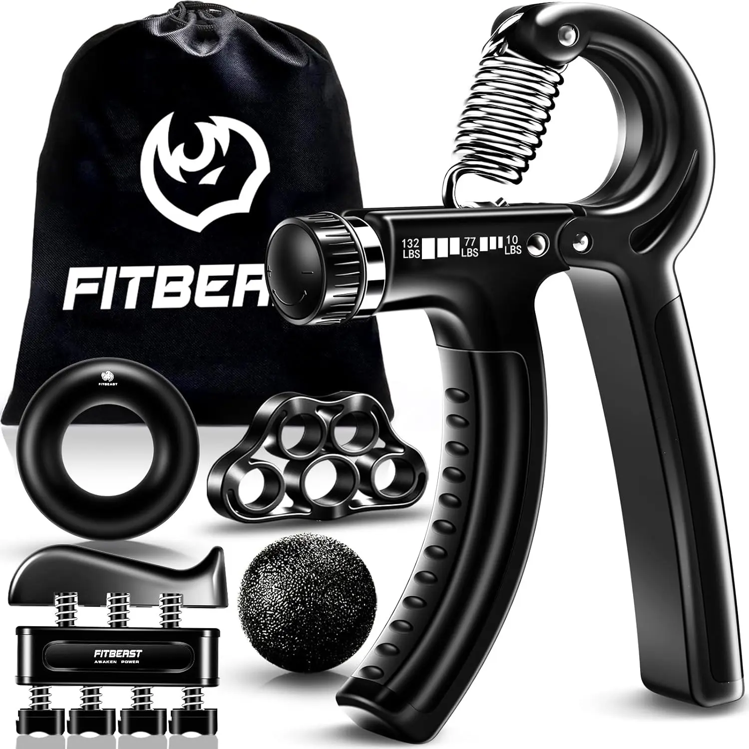 FitBeast Grip Strengthener Forearm Strengthener Hand Grips Strengthener ...