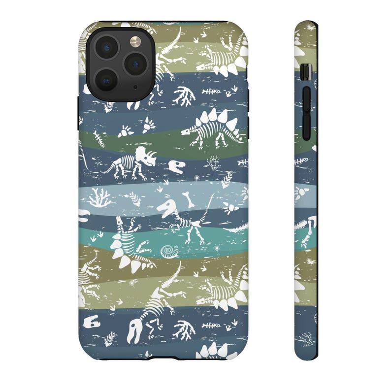 Dual Layer Dinosaur Fossil Phone Case for iPhone Protective Sturdy ...