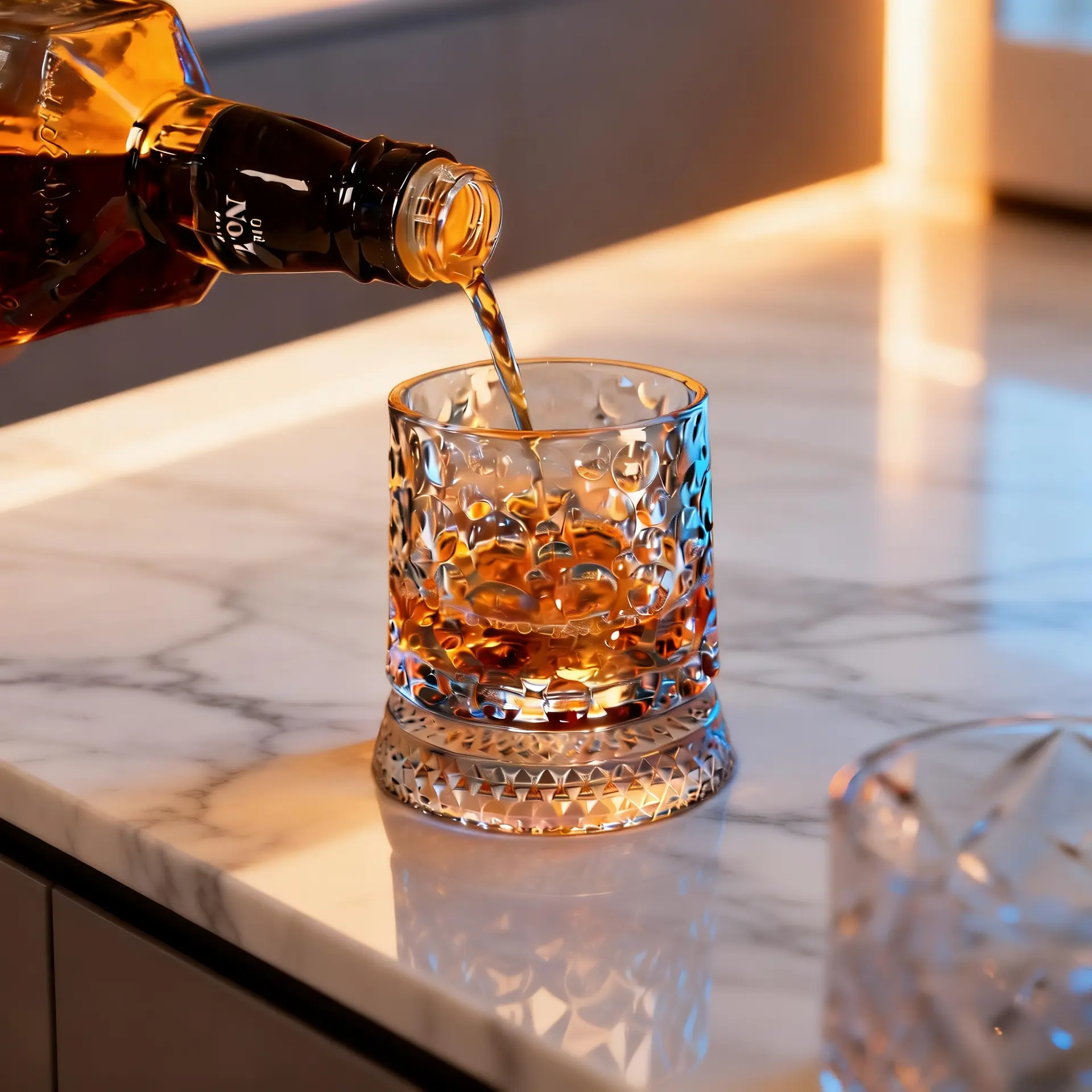 Luxury 360° Spinning Crystal Glass – Star-Cut Stress Relief Whiskey ...
