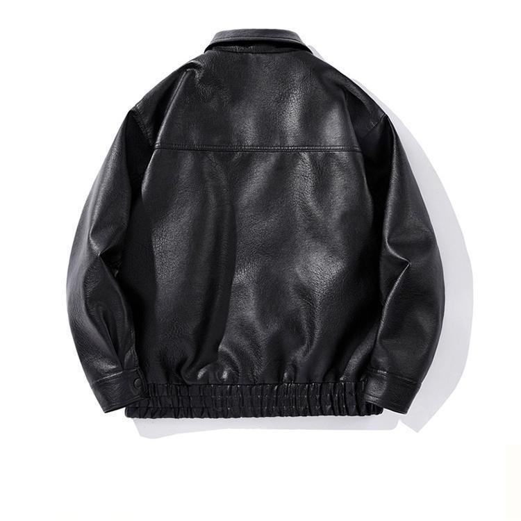 BIGWIG men's autumn and winter casual faux leather bomber jacket ...