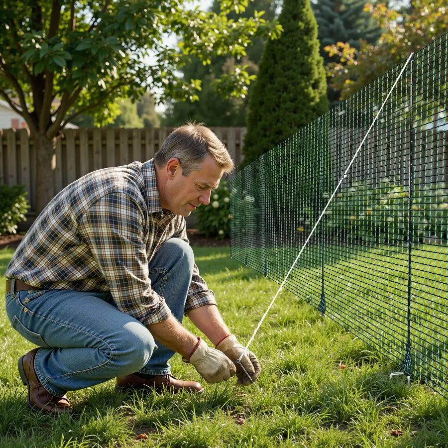 fathersdaygift VEVOR Temporary Fence with Posts, 3x 49.2 FT Plastic ...