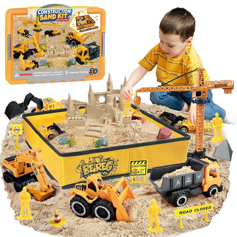 BEIREG Ultimate Sensory Sand Kits Sandbox – Sandbox with Lid Includes ...