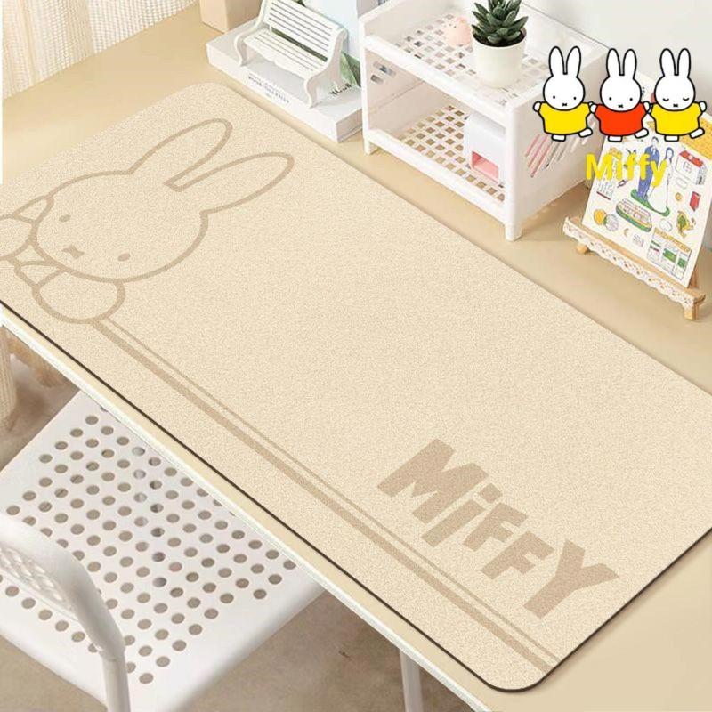 Kawaii Miffy Rabbit Mouse Pad Cartoon and Cute Diatom Mud Mouse Pad ...