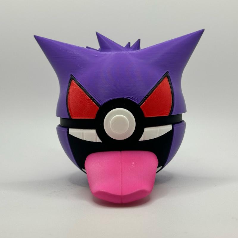 Decorative Ganger Themed Poké Ball - Perfect for Fans of Pokémon ...