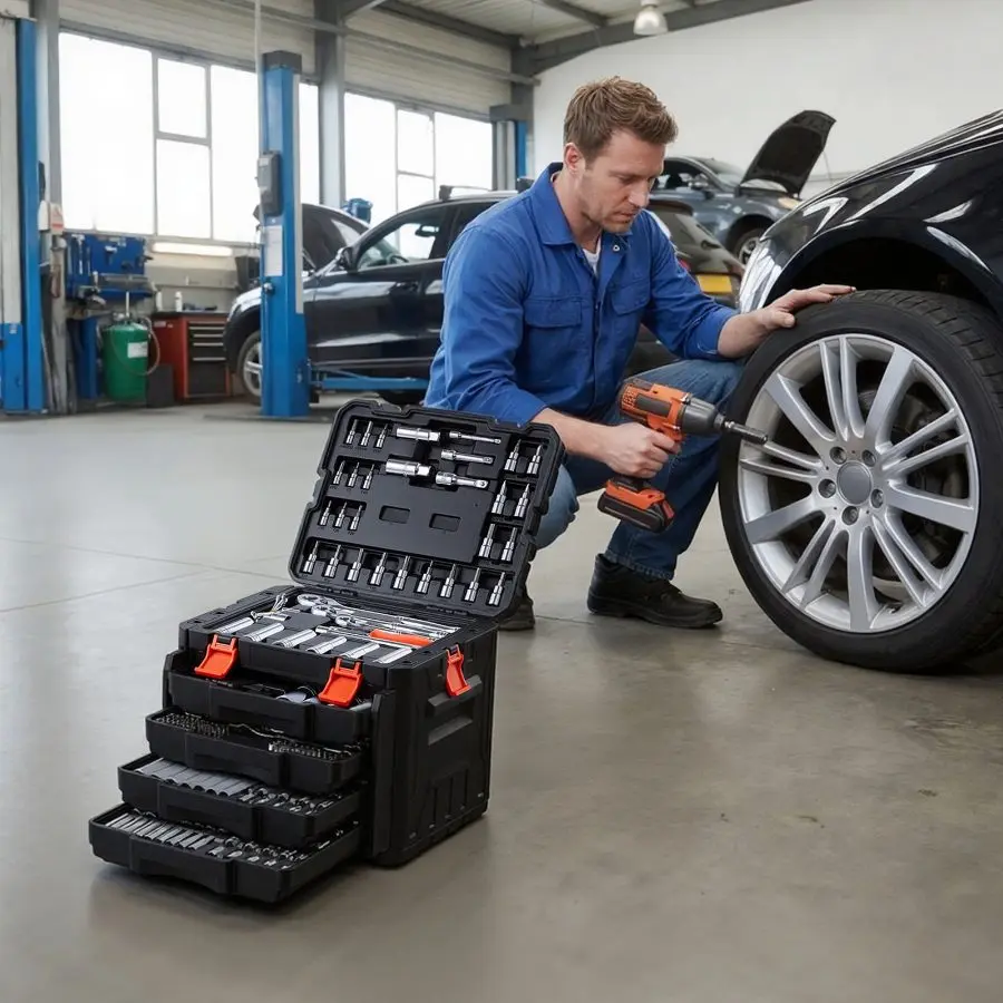 fathersdaygift VEVOR Mechanics Tool Set, 297-Piece Mechanic Tool Kit, 1 ...