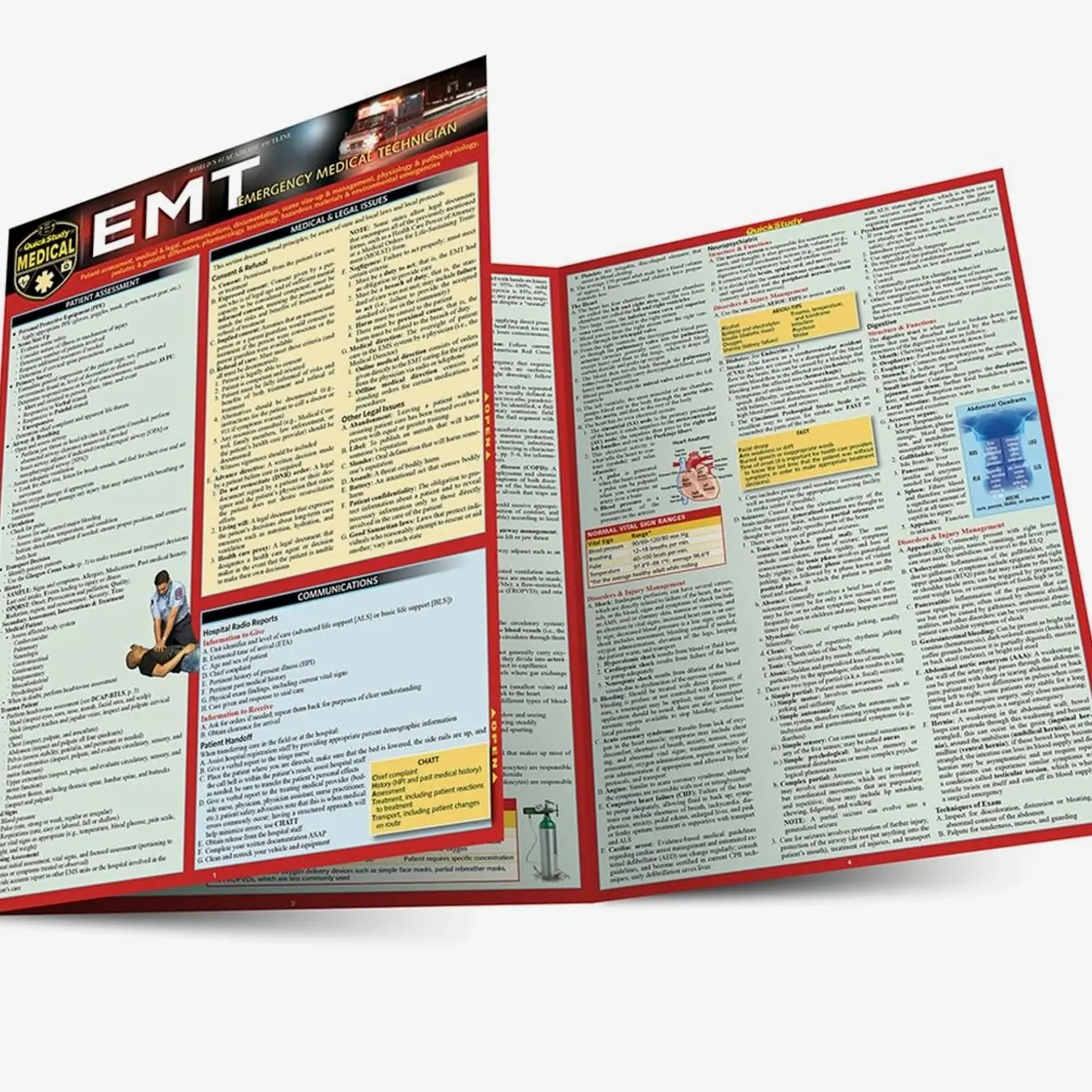 EMT- Emergency Medical Technician: a QuickStudy Laminated Reference ...