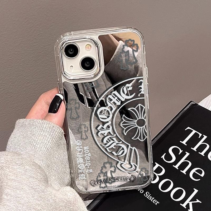 Gothic cross iPhone 16 Case Mirror Pattern Phone Cases for iPhone11-16 ...