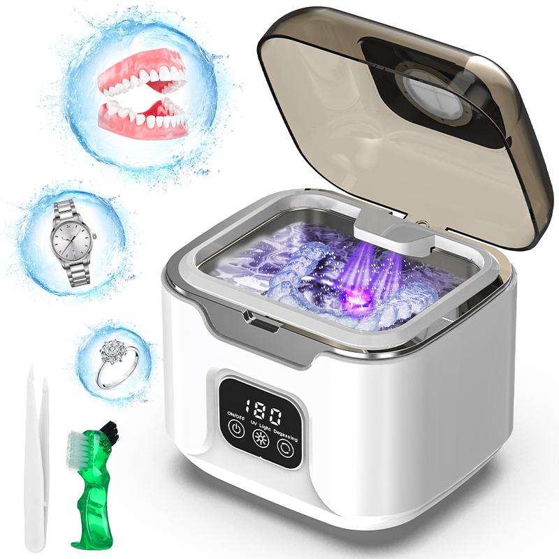 1 Unit Ultrasonic Retainer Cleaner Machine, Portable 48kHz Dental ...