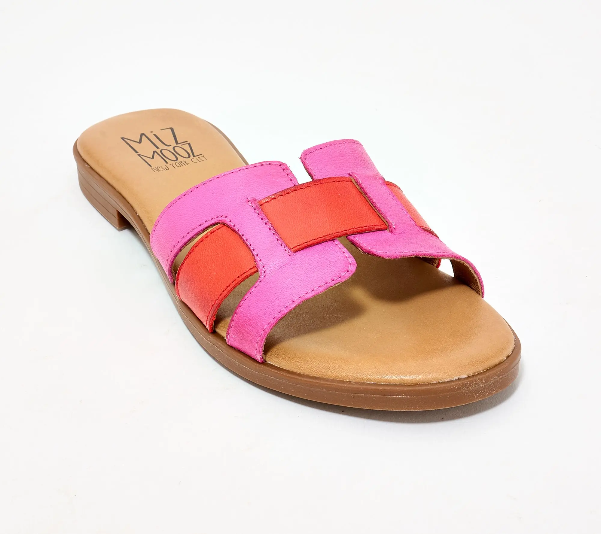 Miz Mooz Leather Colorblocked Slide Sandals - Lennyn - TikTok Shop