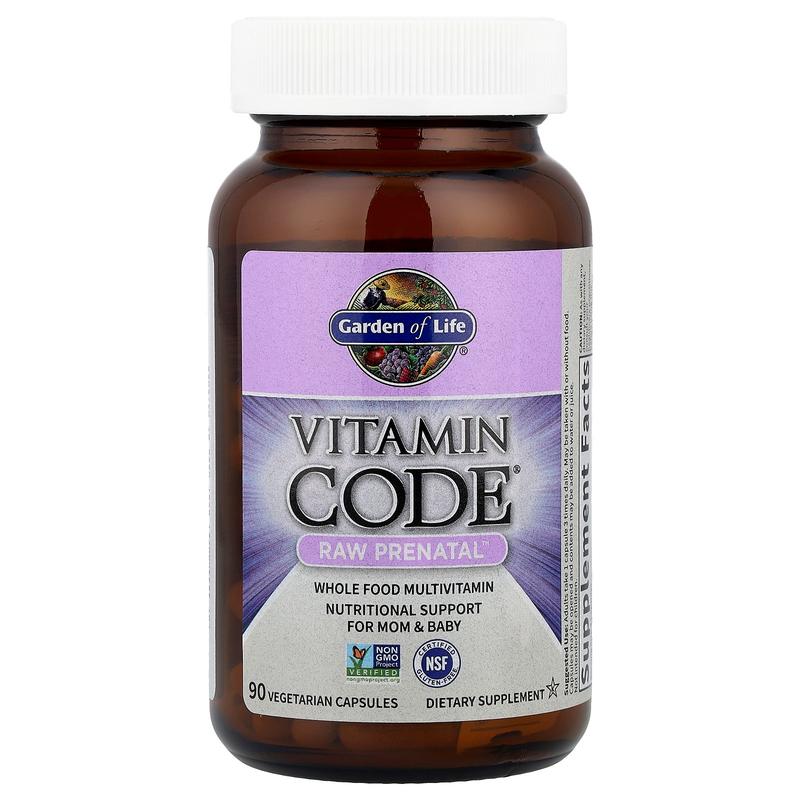 Garden of Life Vitamin Code®, RAW Prenatal™, 90 Vegetarian Capsules